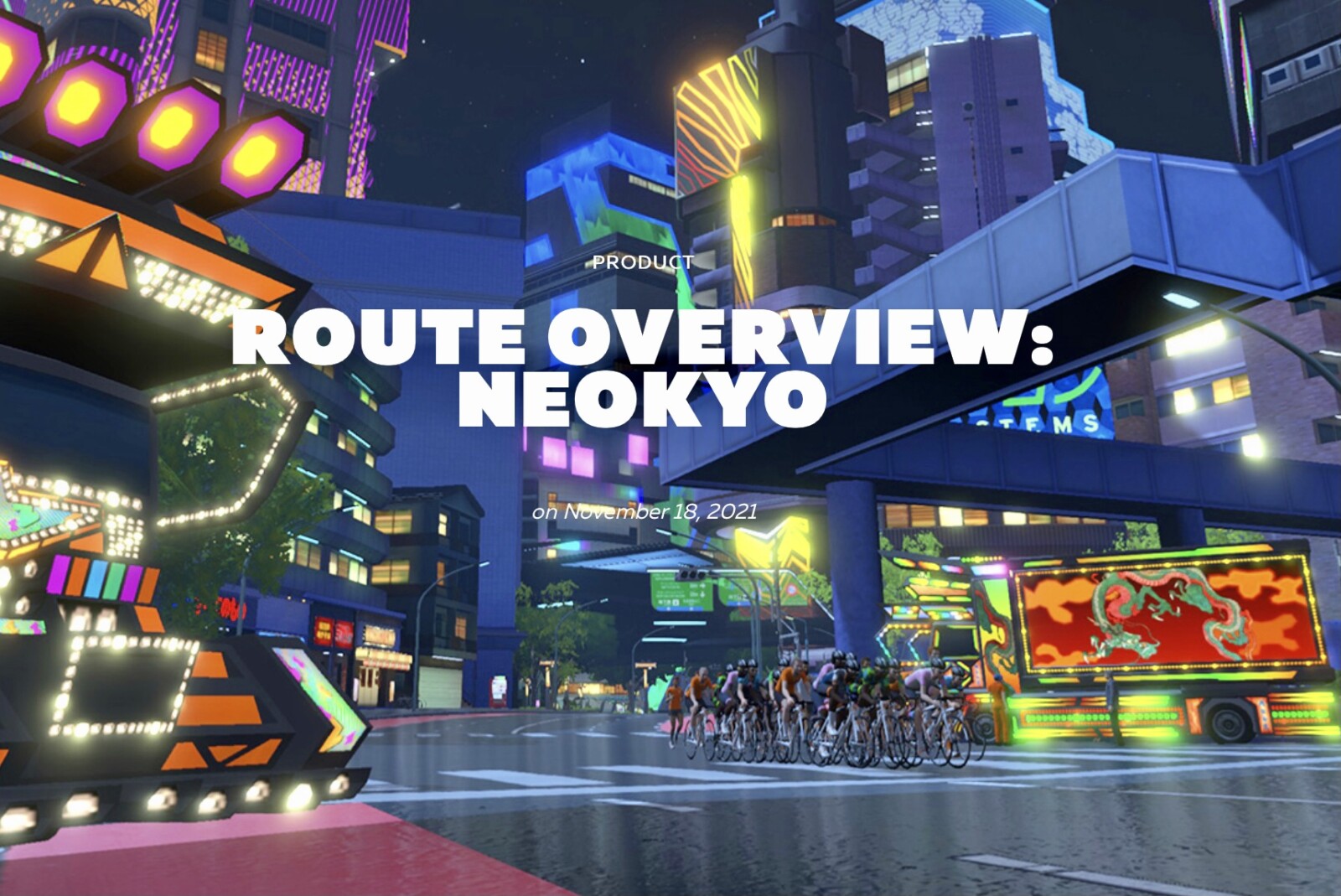 Zwift Add The Bright Neon Lights Of ‘Neokyo’ To The Map - Bicycling ...