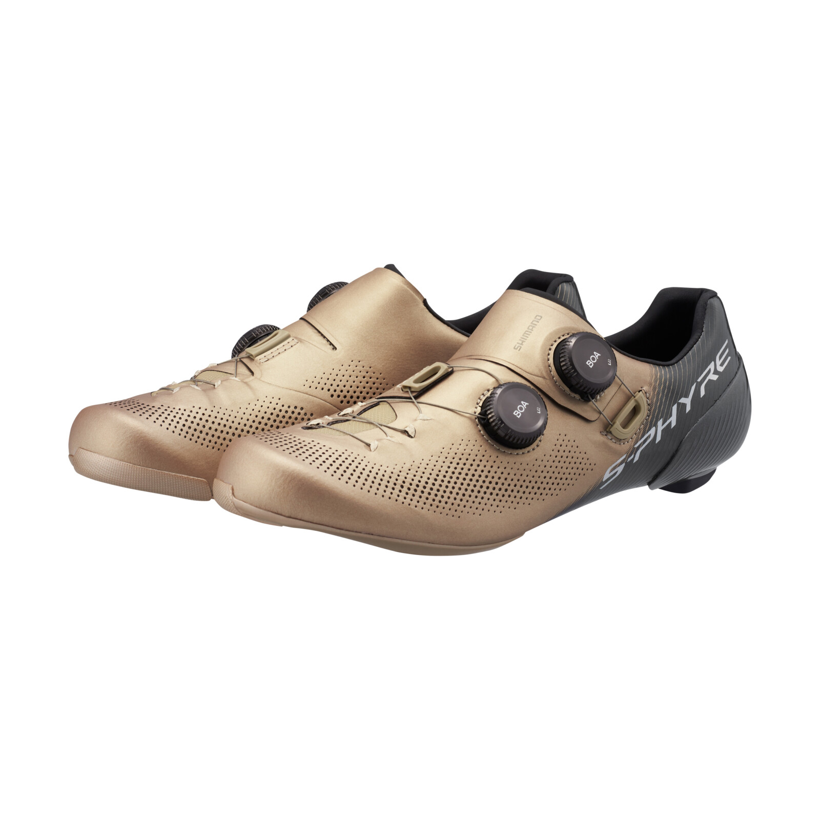 Shimano Launch Champagne-Coloured S-PHYRE Shoes - Bicycling Australia