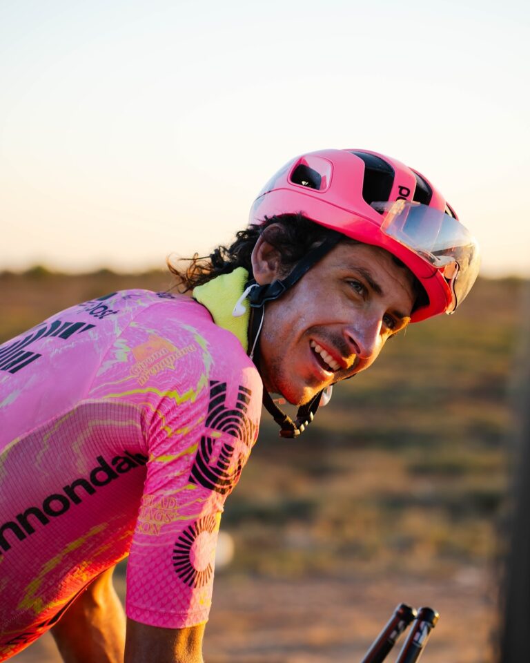 Lachlan Morton completes his lap - Bicycling Australia